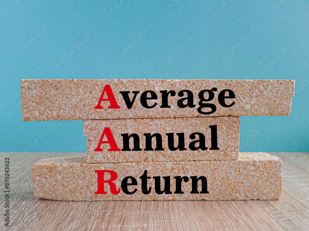 Average Annual Return symbol. The acronym AAR average annual return on ...