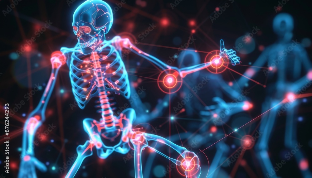 arthritis pain points diagram flowchart joint pain workflow blue ...