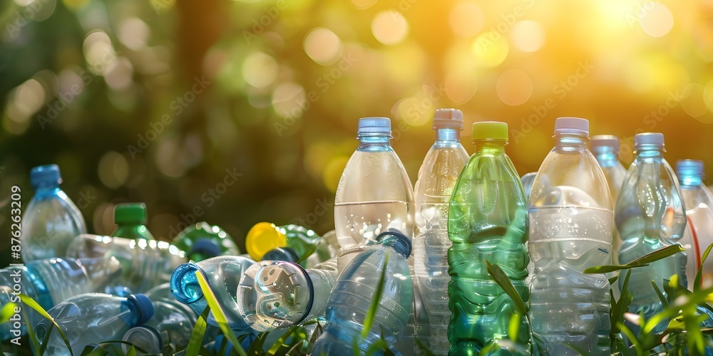 Recycle plastic bottles commonly used for water and soda into new ...