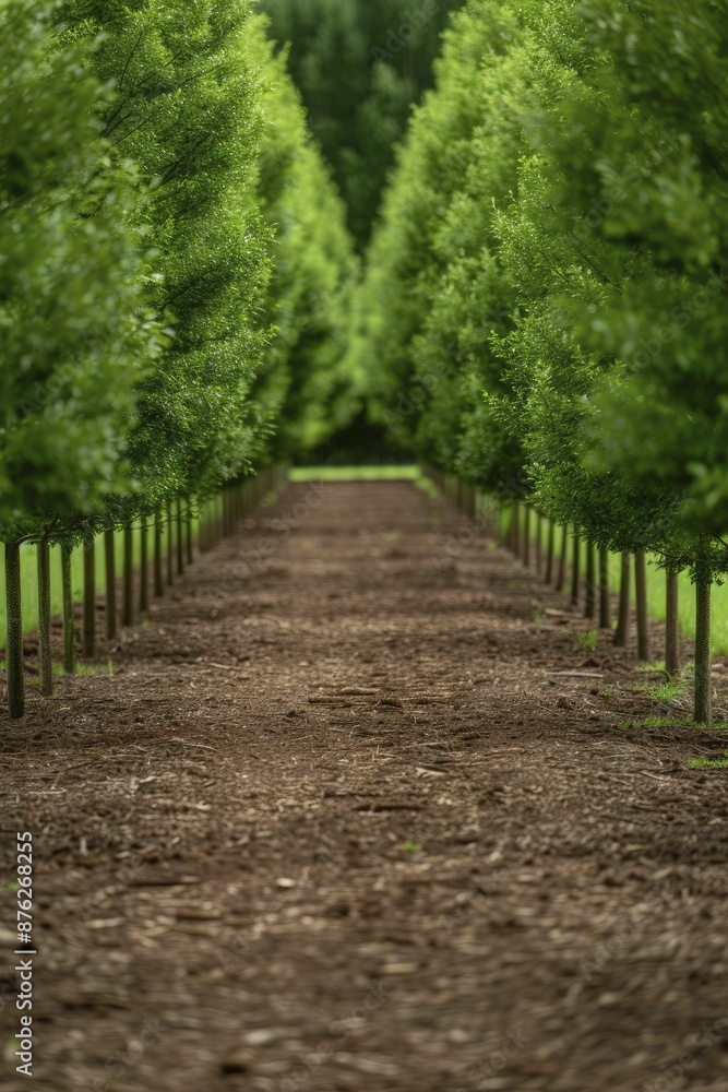 Strategically planted trees create natural barriers in windbreak tree ...