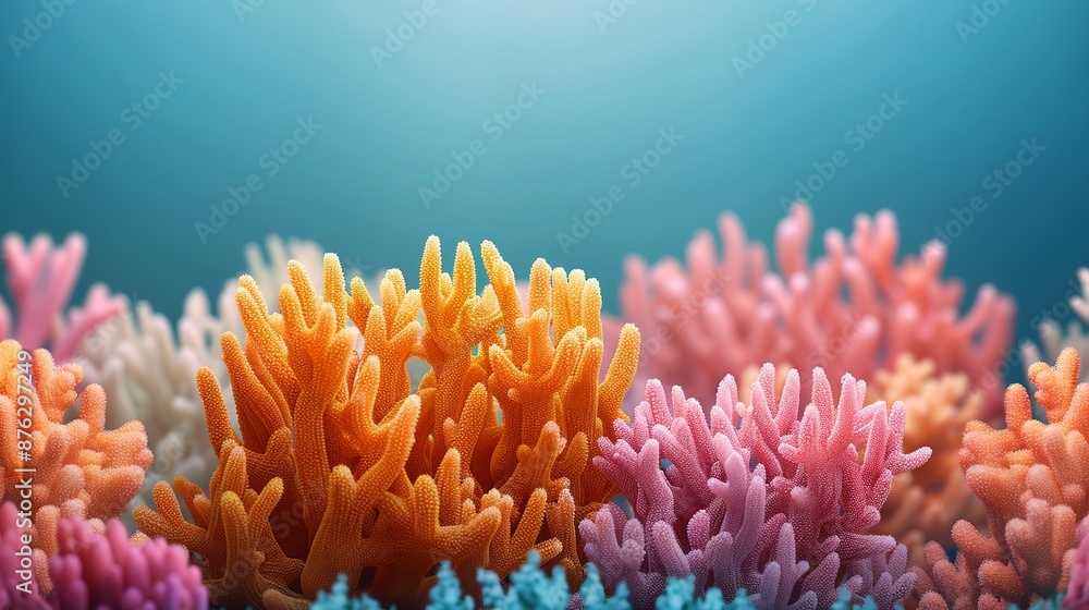 Illustrate the enchanting allure of underwater realms with vibrant ...