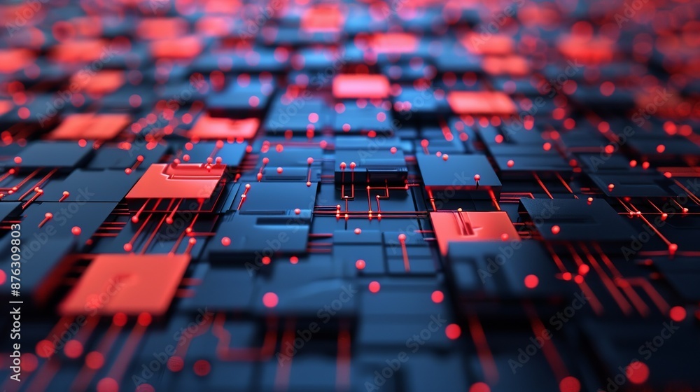 Explore the futuristic realm of scientific technology through abstract ...