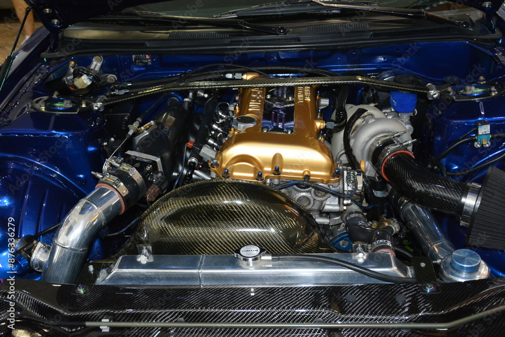 Nissan skyline engine at Neo classic car show in Muntinlupa ...