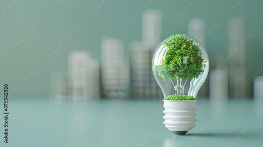 Revolutionizing Energy A Paper Cut Light Bulb with a Green Eco City ...