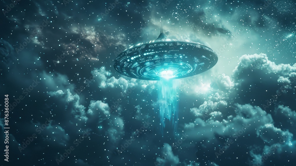 Mesmerizing wallpaper featuring bioluminescent alien artifacts and ...