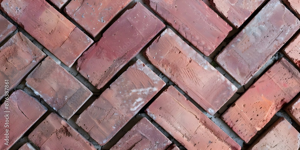 Design detailed red brick herringbone pattern with highresolution ...
