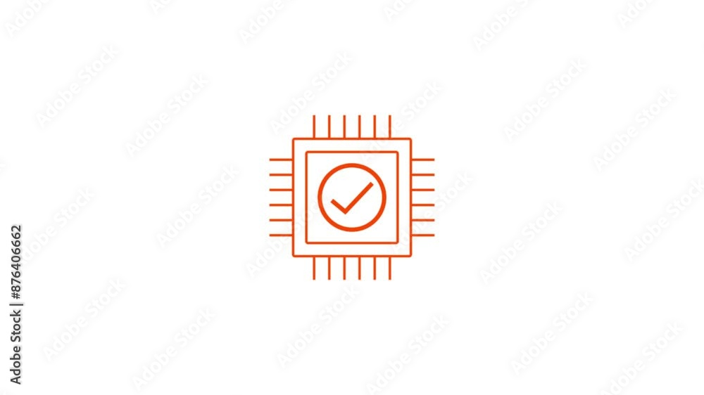 Neon check mark icon green red color animation. check mark icon, tick ...