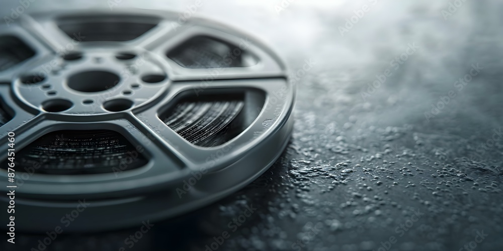 Vintage film reel texture background evoking nostalgia for classic ...