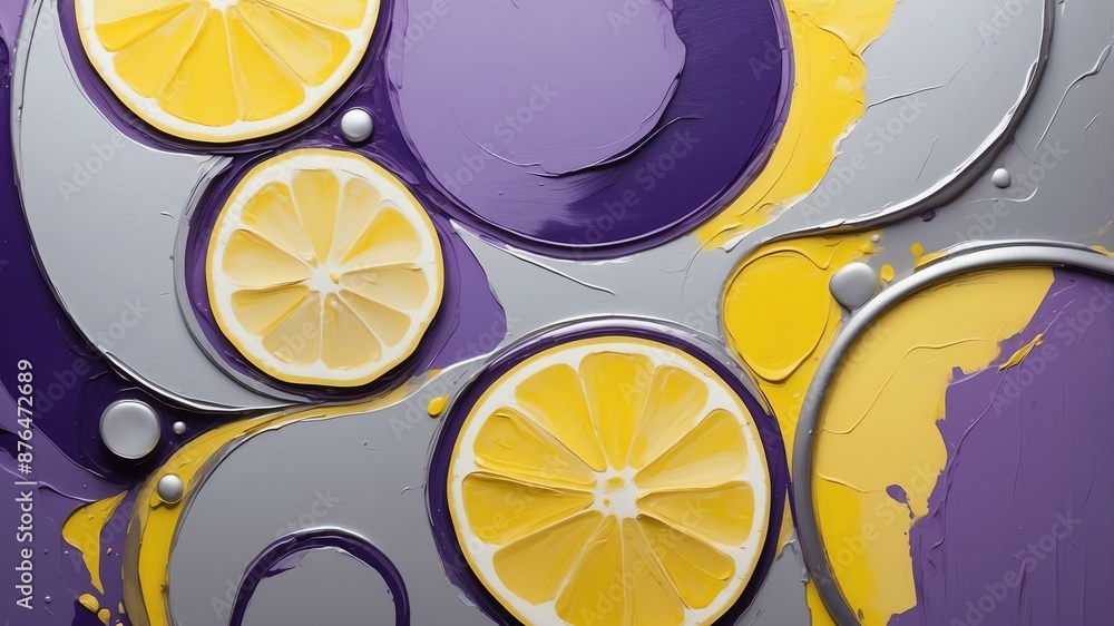 abstract color palette wallpaper with lemon yellow roy background Stock ...