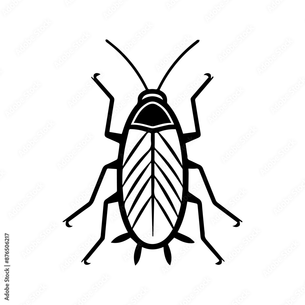 cockroach icon or modern line symbol. Vector line art and icon design ...