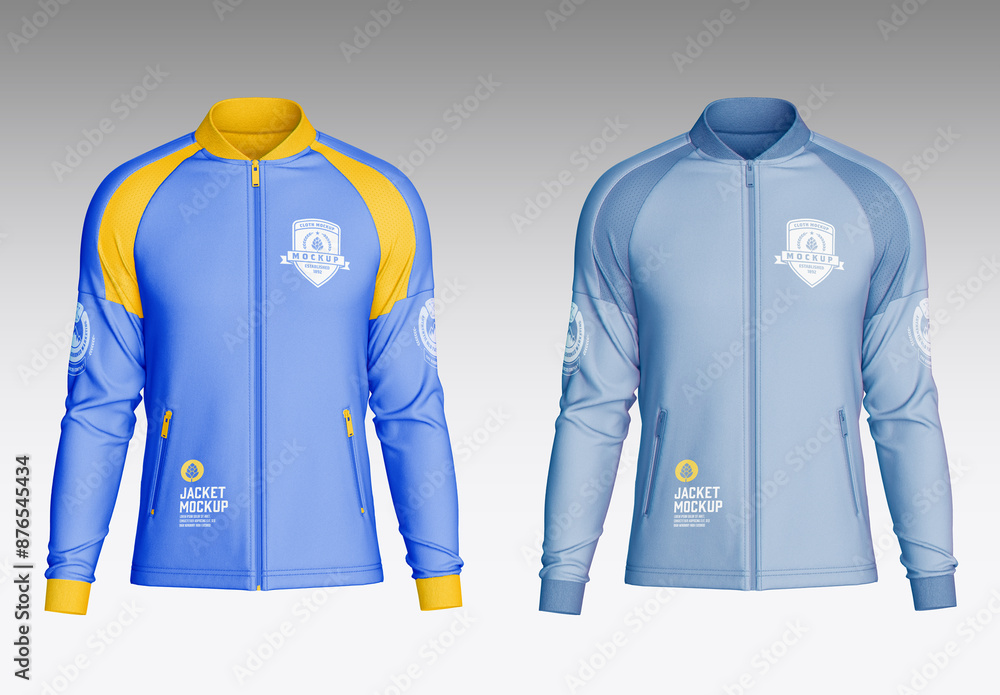 Sport Jacket Mockup Stock Template | Adobe Stock