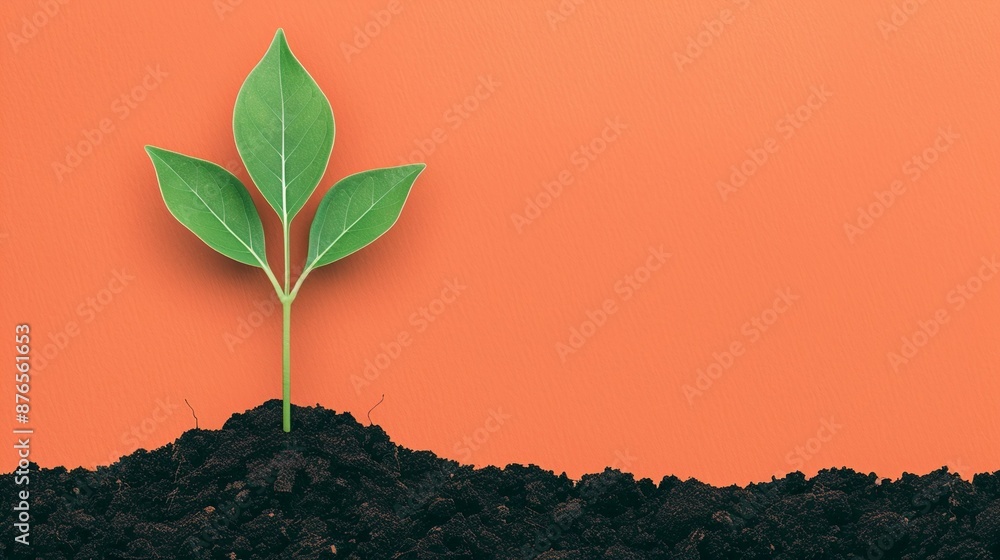 Land restoration illustrated by reforestation and soil conservation ...