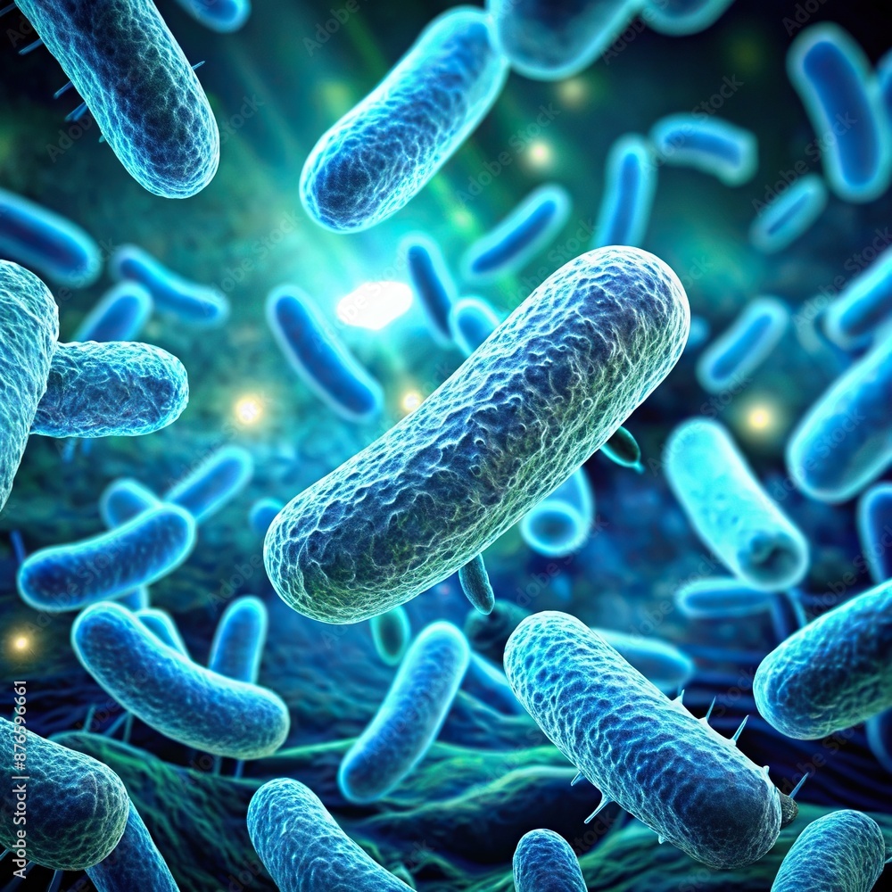 Escherichia Coli (E Coli ) cells or bacteria under microscope, cells ...