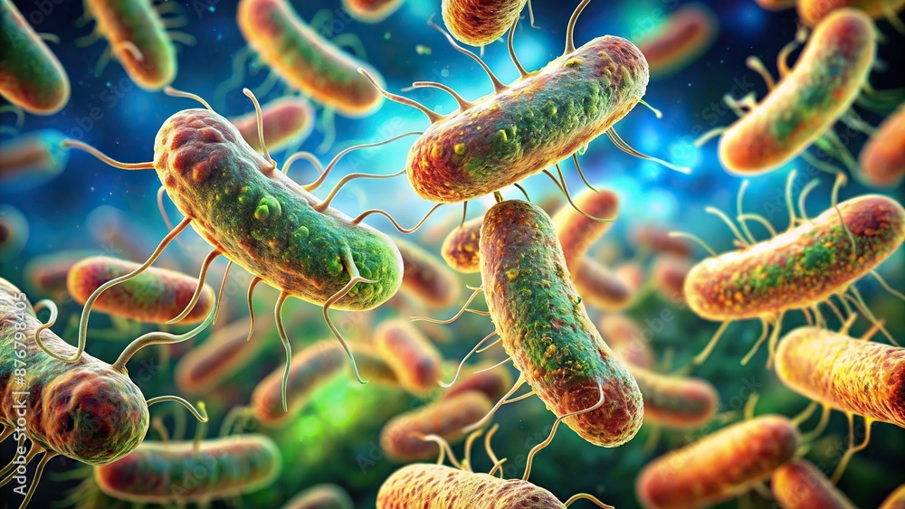 Microscopic View of Helicobacter Pylori Bacteria A Gastrointestinal ...