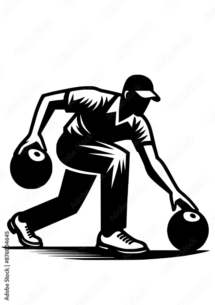 Bowling SVG, Player in bowling SVG, Sport SVG, Game SVG, Hobby SVG ...