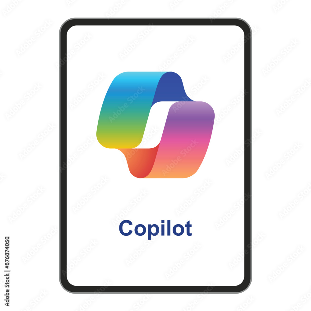 Microsoft Copilot logo on a tablet screen, Microsoft 365 Copilot is an ...