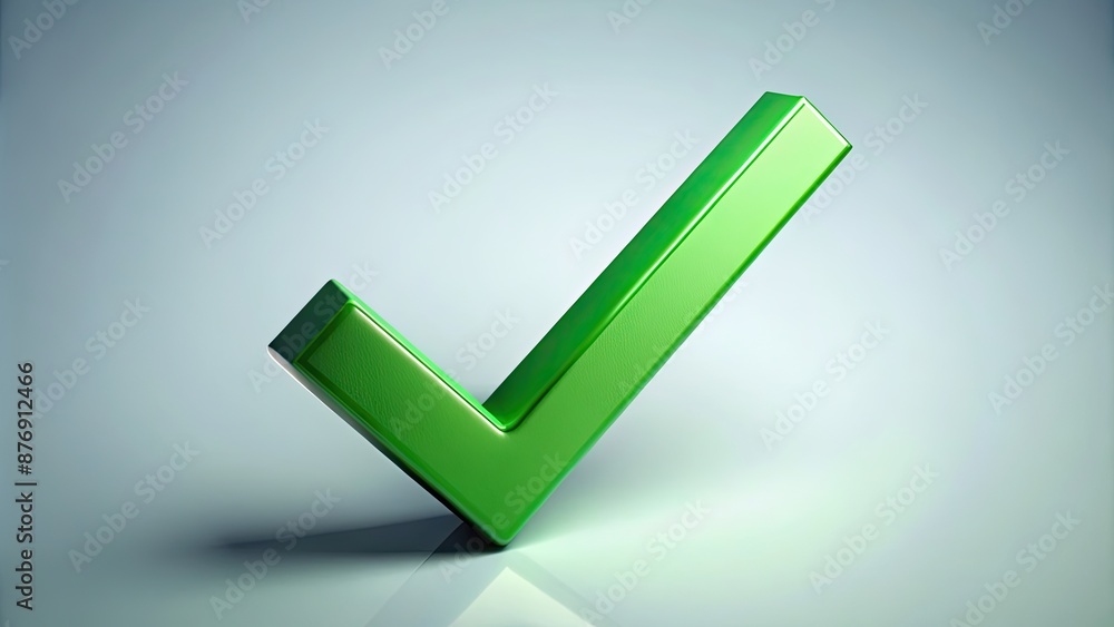 Green check mark symbolizing approval and success, Success, approval ...