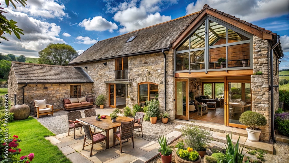 Rustic barn conversion blending old charm with modern comforts, barn ...