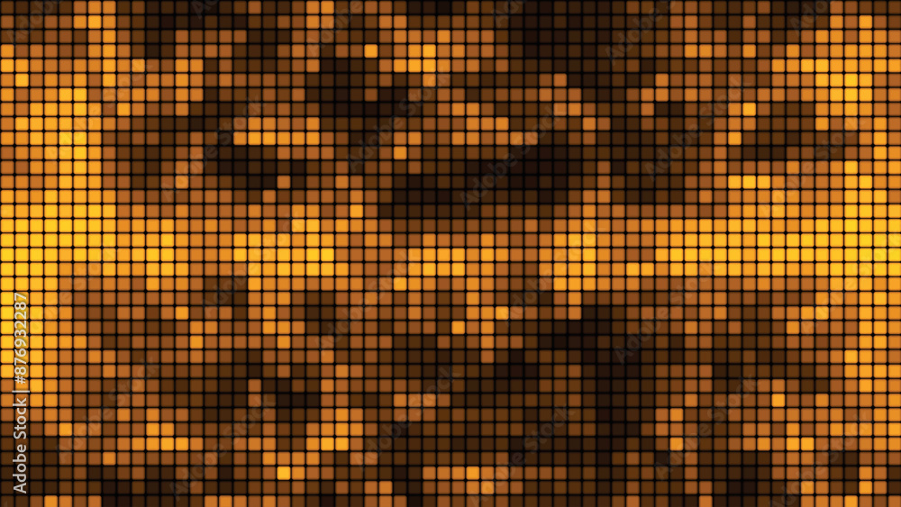 Abstract background of multi-colored squares. Background of yellow ...