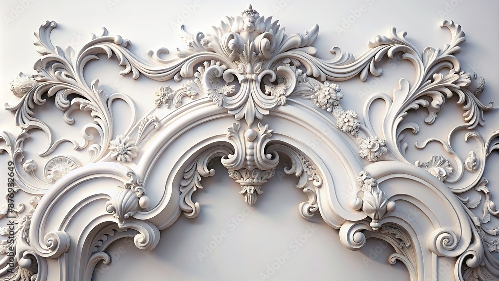 ภาพประกอบสต็อก white, Rocco, background, elegant, Elegant Rococo ...