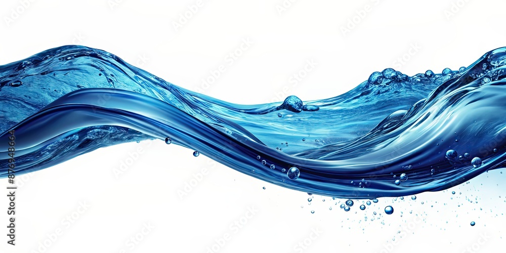 Blue abstract liquid texture resembling flowing water, blue, abstract ...