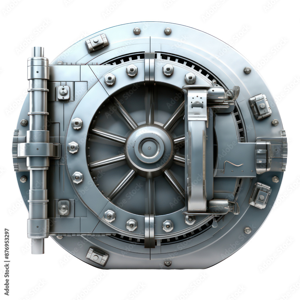 Safe with combination lock isolate on transparent png. Stock Photo ...
