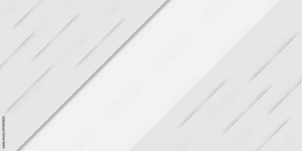 White Grey Line Cut Paper Abstract Background. layer element vector for ...