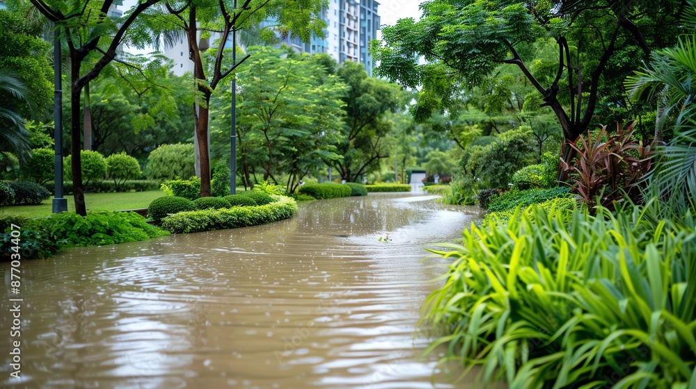 Comprehensive layout of advanced flood control devices for urban areas ...