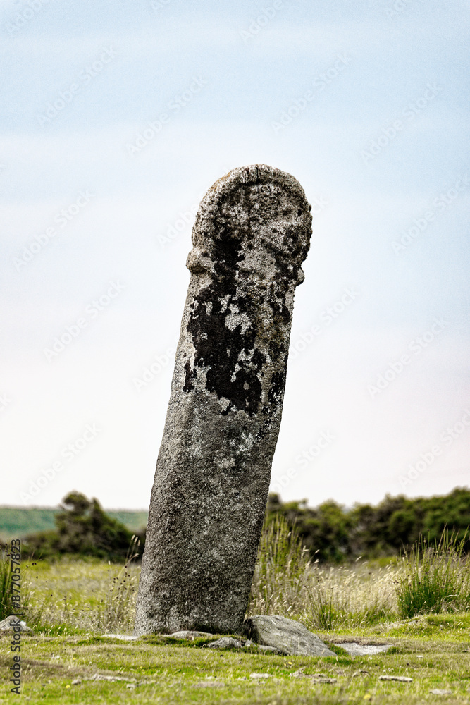 The Long Stone aka Long Tom, Longstone. Bodmin Moor, Cornwall. 3m ...