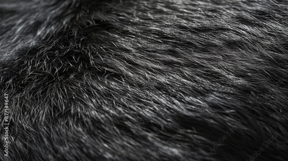 High-resolution close-up image of animal fur showcasing intricate ...