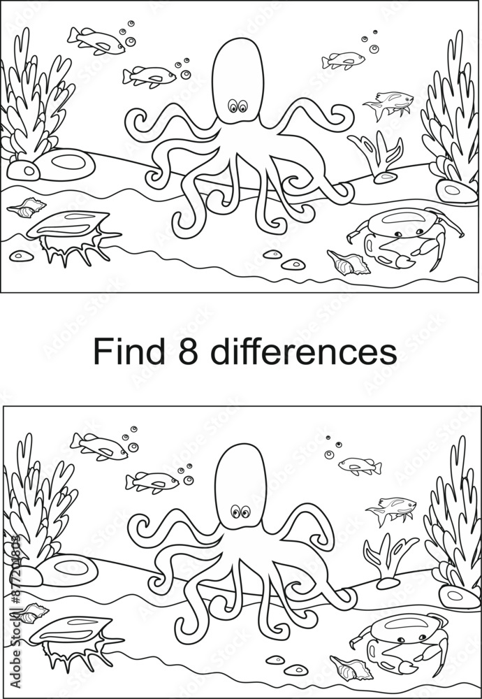 A wonderful puzzle game "Find 8 differences" will delight fans of ...