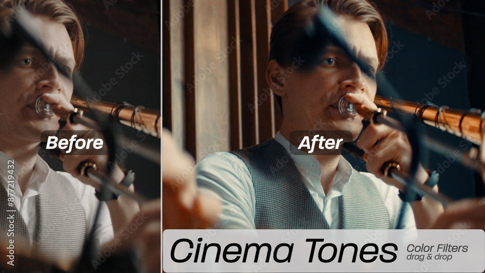 Cinema Tones Color Filters Stock Template | Adobe Stock