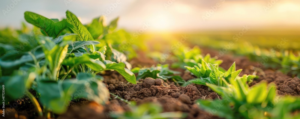 Field of cover crops enhancing soil health, sustainable crop management ...