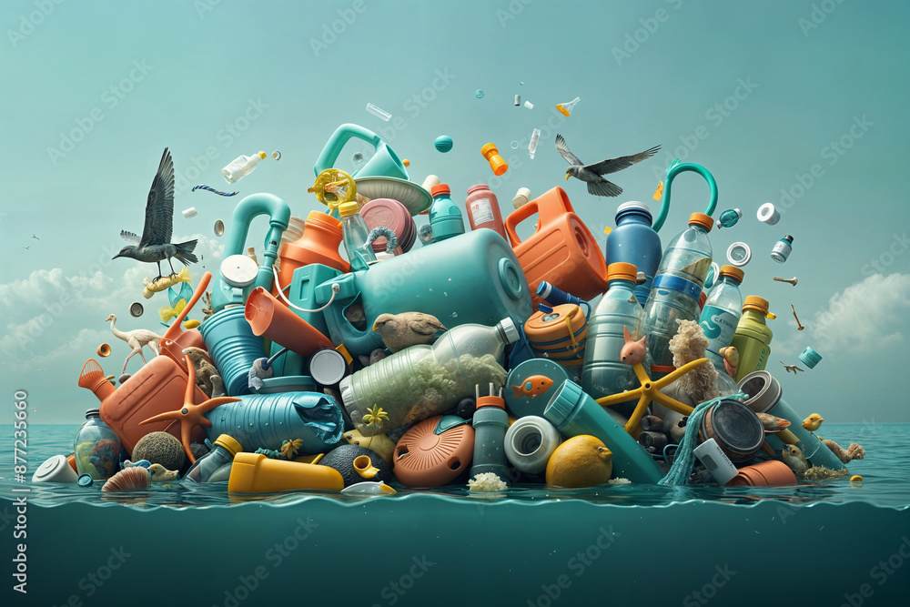 Overwhelming Heap of Discarded Waste,Pollution and Cluttered Garbage ...