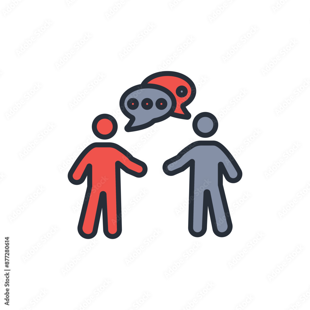 Communication icon. vector.Editable stroke.linear style sign for use ...