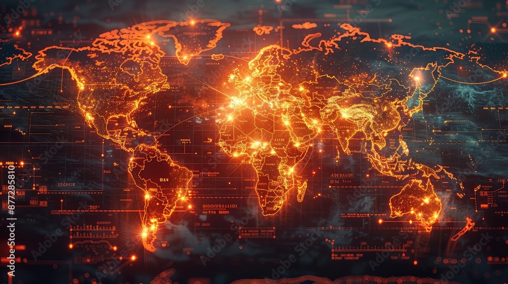 A global map highlighting regions affected by nuclear contamination ...
