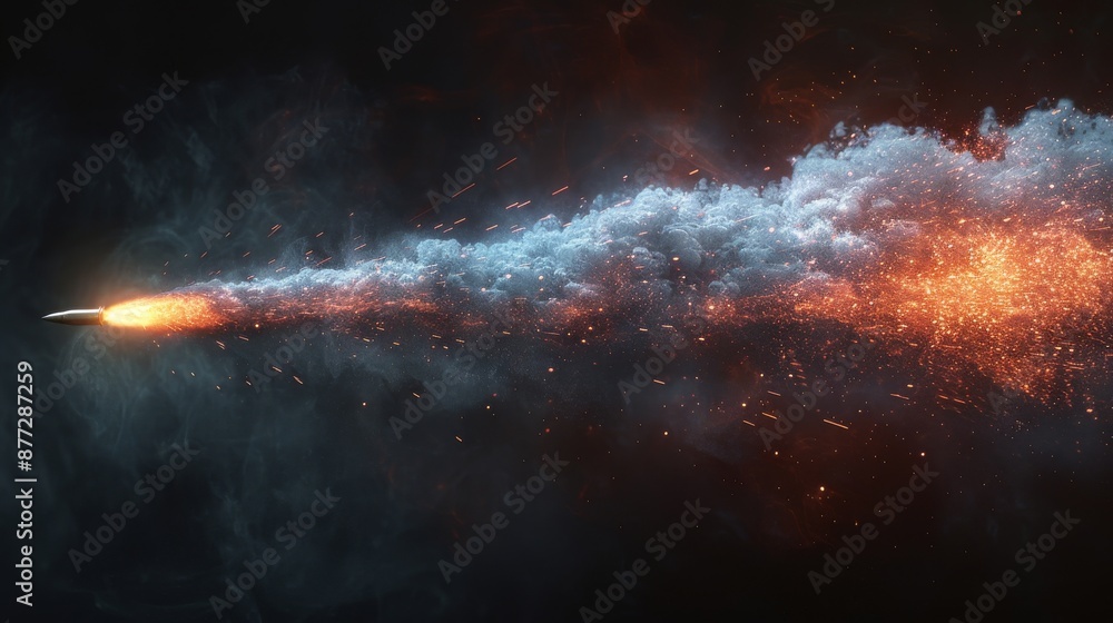 This clipart shows the cartoon effect of a gun explosion, white sparks ...