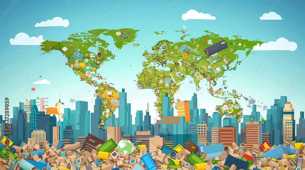 Global map showing countries with the best waste management practices ... Global map showing countries with the best waste management practices ...