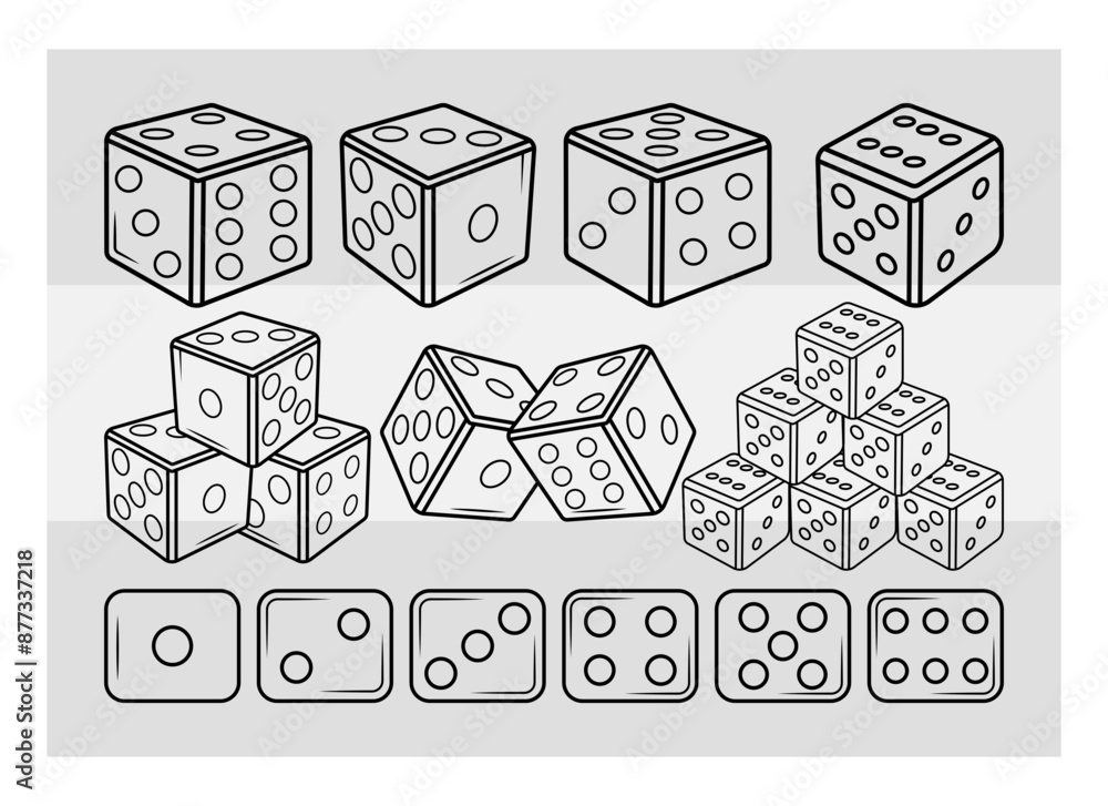 Game Die SVG Silhouette, Dice Silhouette, Sports Svg, Dice Svg, Ludo ...