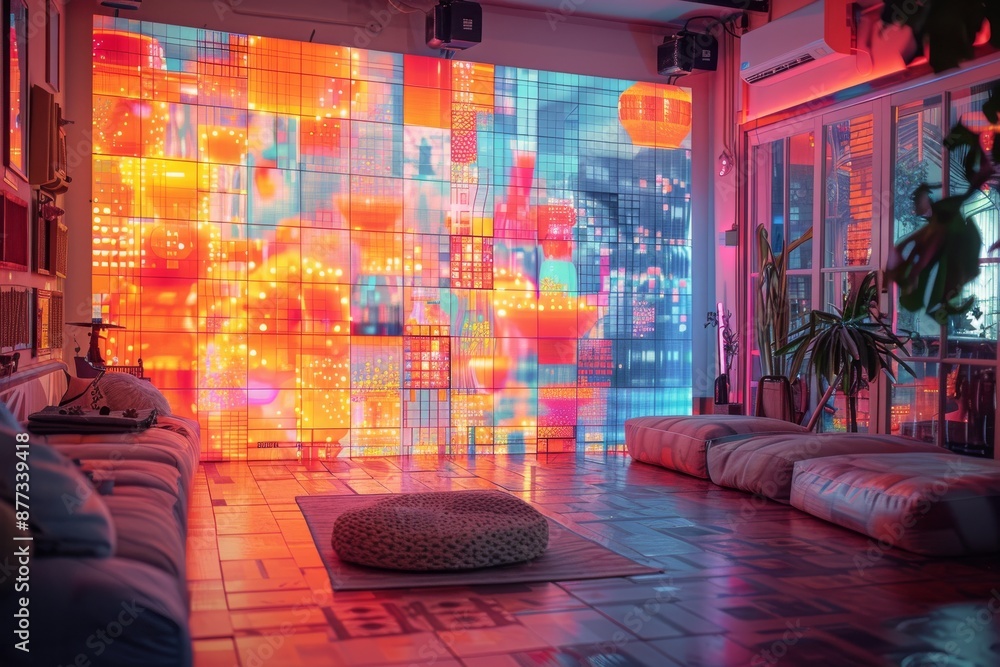 A Photo Of An Augmented Reality Experience That Is Displaying Facts And Figures For A Beverage