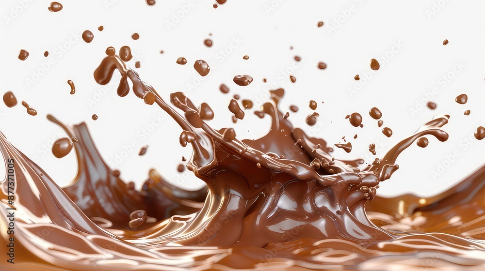 Caramel splash milk sauce chocolate liquid background cream explosion ...