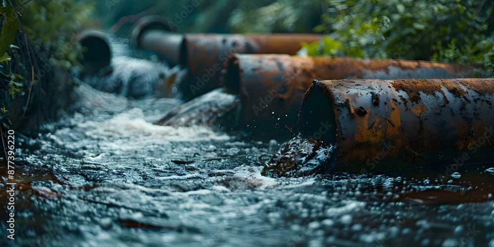 Metal pipes releasing waste water into rivers The harmful impact of ...