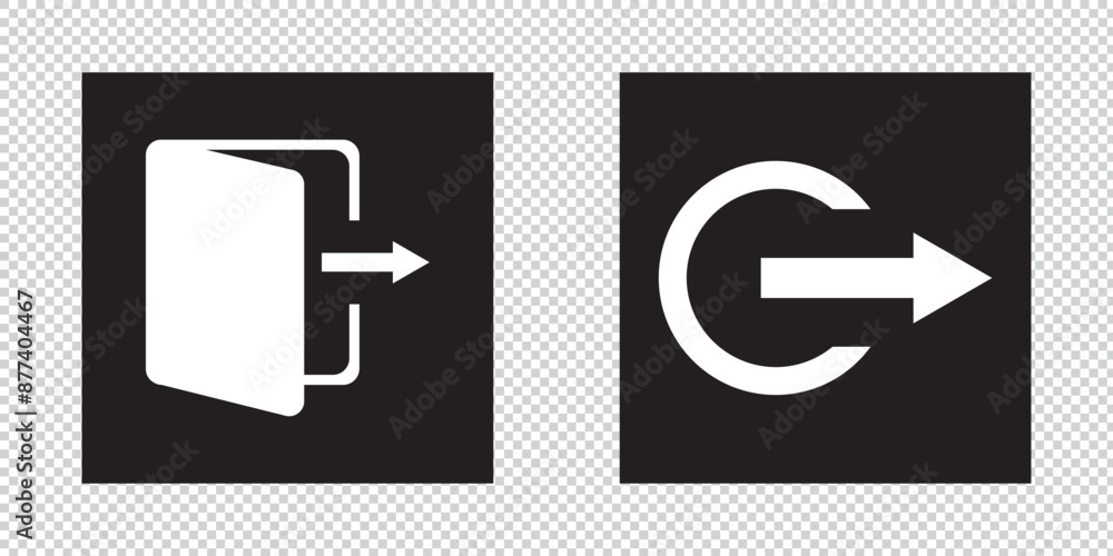Logout icon.Vector logout Icon template black color editable. log out ... Logout icon.Vector logout Icon template black color editable. log out ...