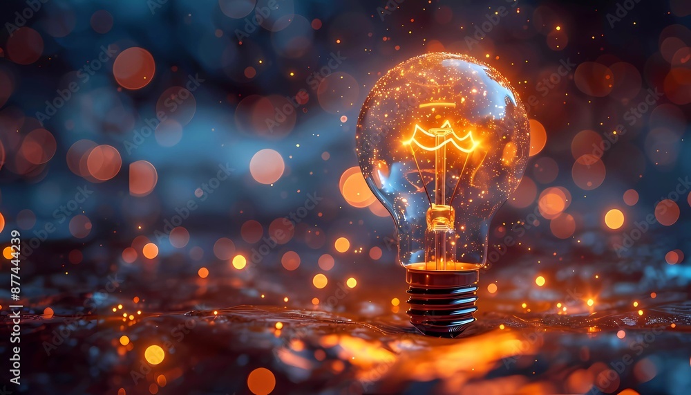 Light Bulb Representing Creative Business Thinking, light bulb as a ...
