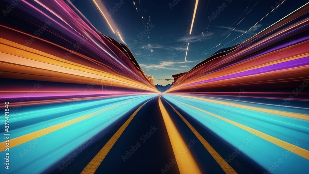 Abstract images of roads and routes, emphasizing direction and purpose ...