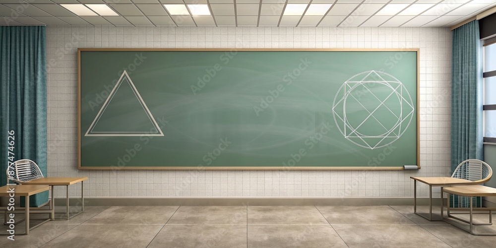 Clean Geometry Math PowerPoint Background for Education, Clean, Math ...