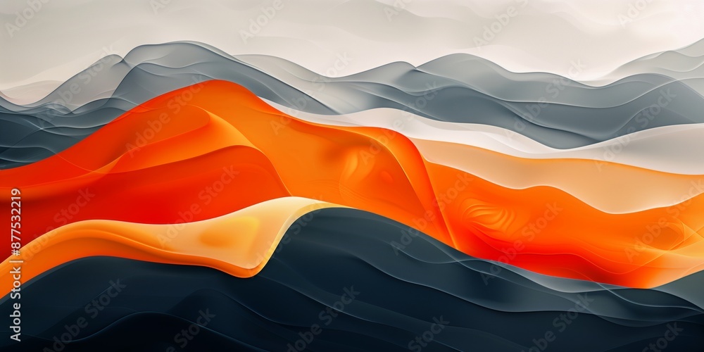 Minimalist wallpaper of the macOS Big Sur design elements with smooth ...