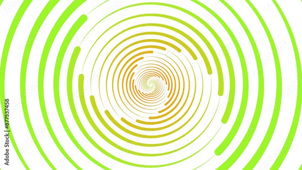 Spiral as circle rotate. Video radial optical illusion. Hypnotic ...