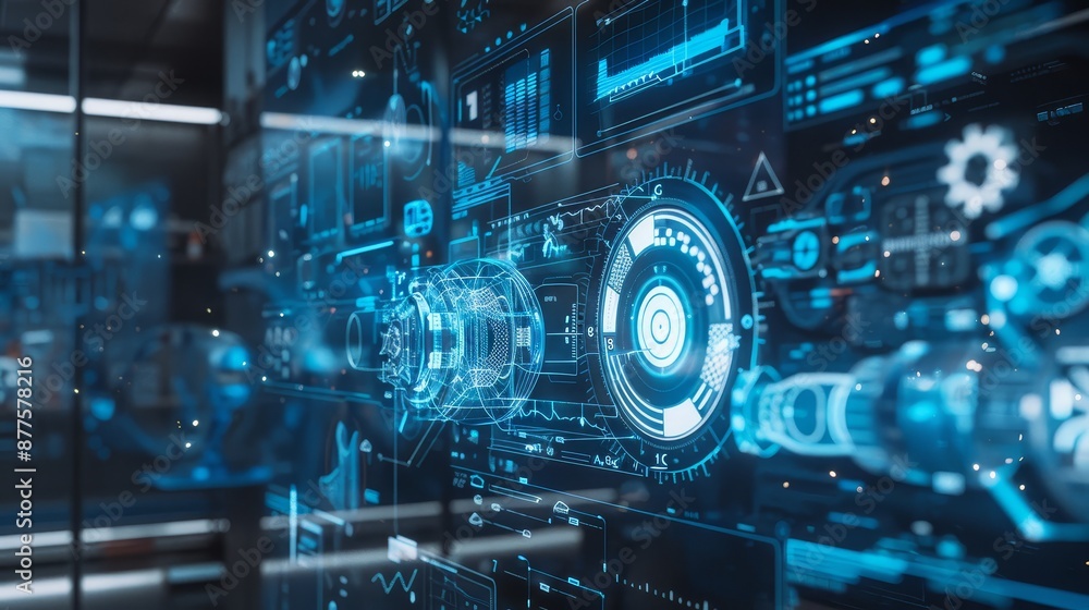 Futuristic Interface: A Digital Dashboard of Advanced Technology - An ...