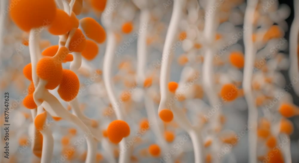 A 3D model illustrating the progression of multiple sclerosis showing ...